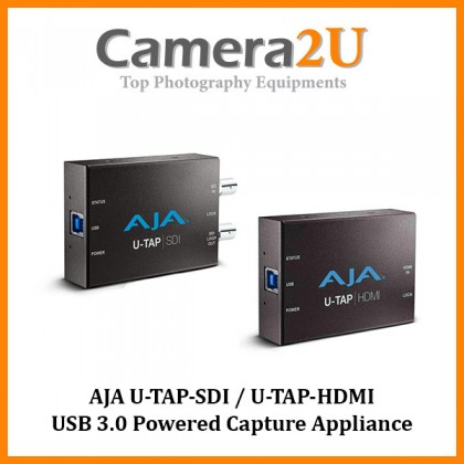 AJA U-TAP-SDI / U-TAP-HDMI USB 3.0 Powered Capture Appliance | Camera2u ...