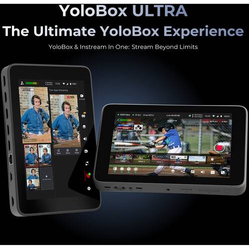 YoloLiv YoloBox Ultra Portable Multi-Camera Encoder Switcher Monitor ...