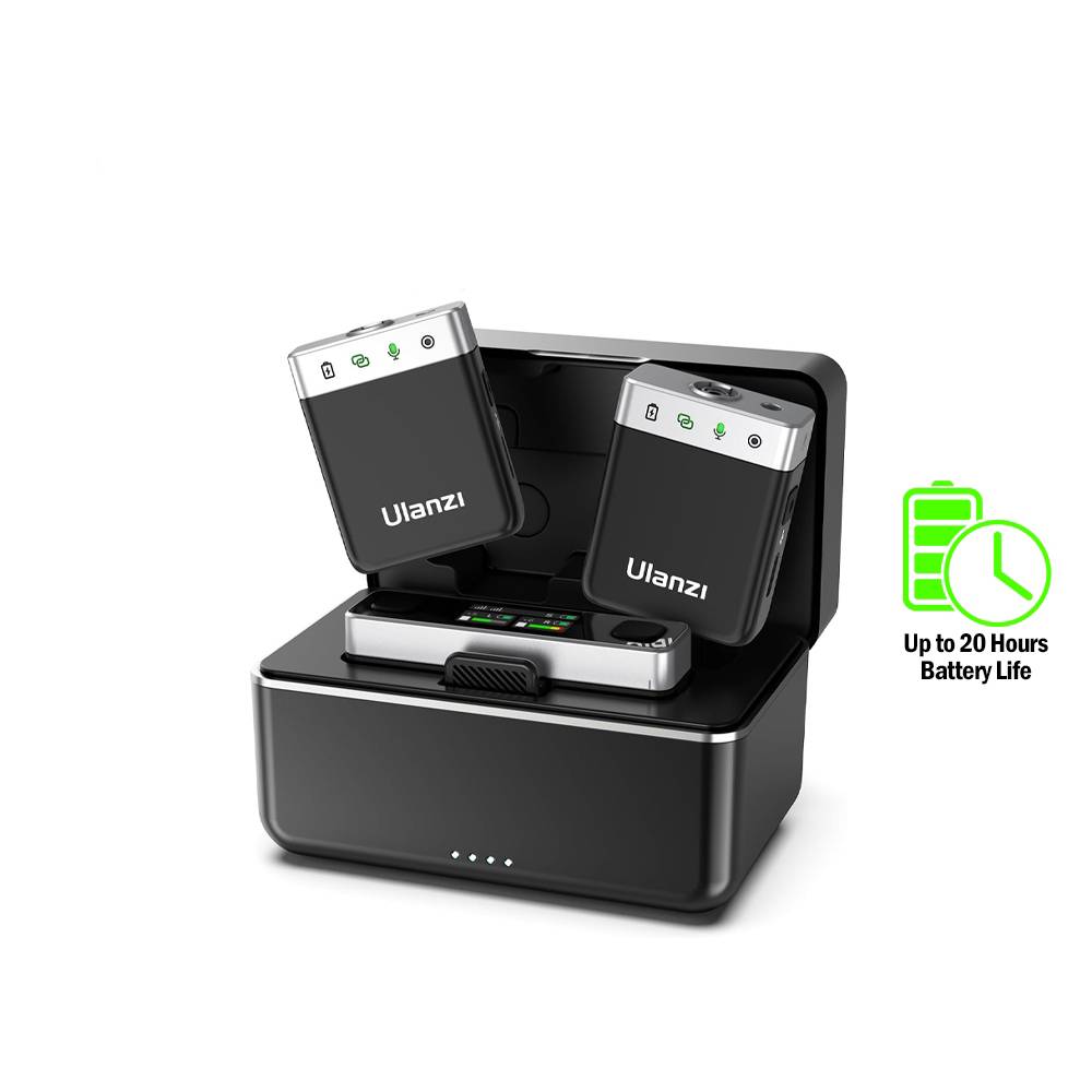 Ulanzi U-Mic AM18 Wireless Lavalier Microphone System Small Lightweight ...