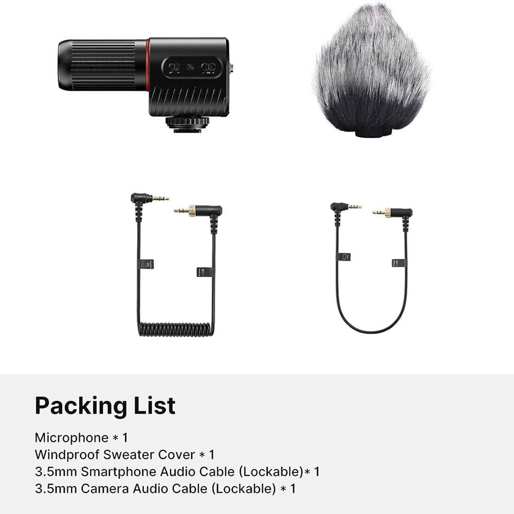 Ulanzi WM-02 Pro Compact USB Camera-Mount Shotgun Microphone A002GBB1 ...