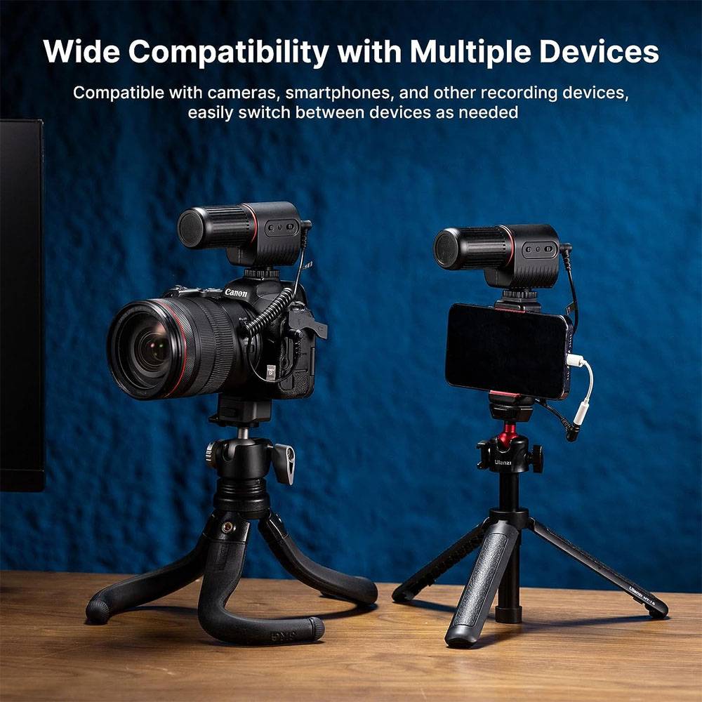 Ulanzi WM-02 Pro Compact USB Camera-Mount Shotgun Microphone A002GBB1 ...