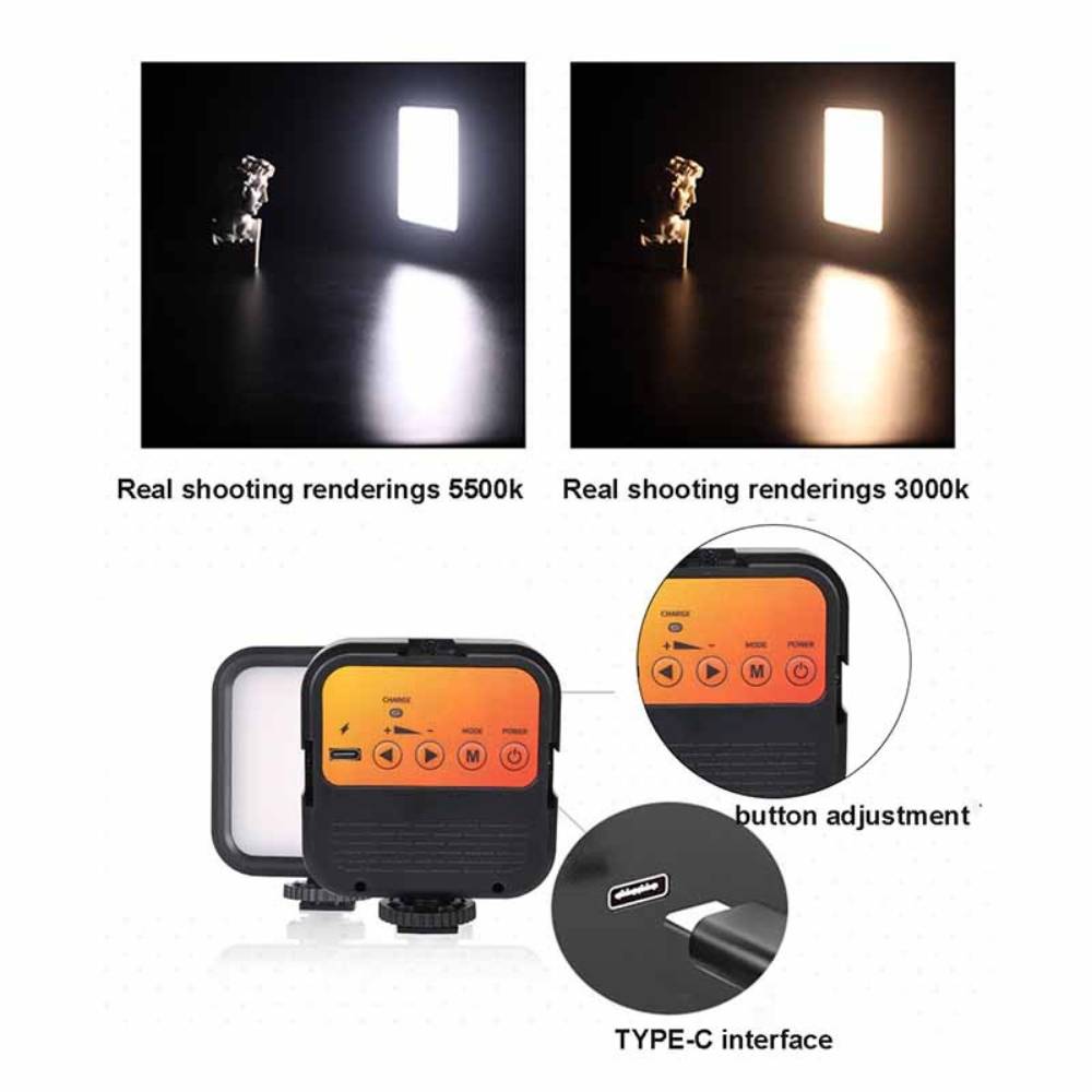 GS LitBox Nano Mini LED Video Light RGB Bi-Color for Smartphone Camera ...