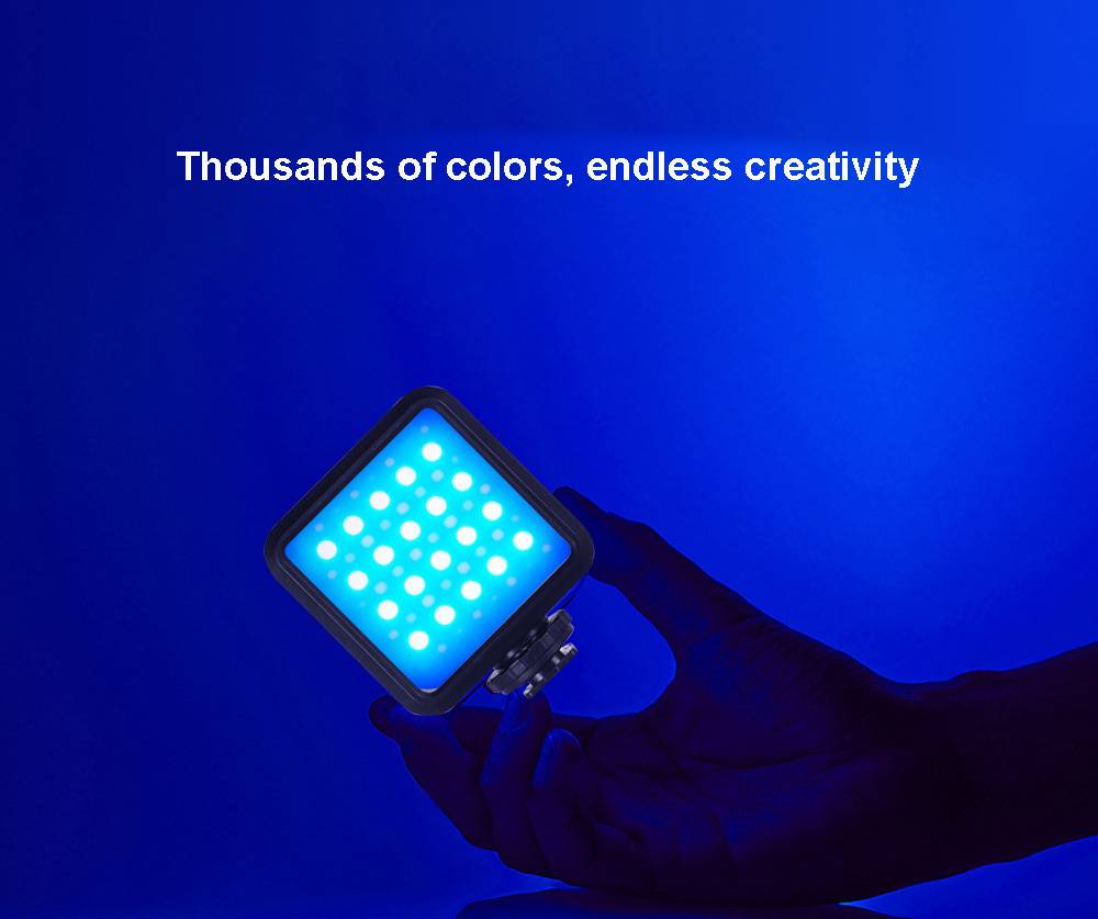 GS LitBox Nano Mini LED Video Light RGB Bi-Color for Smartphone Camera ...