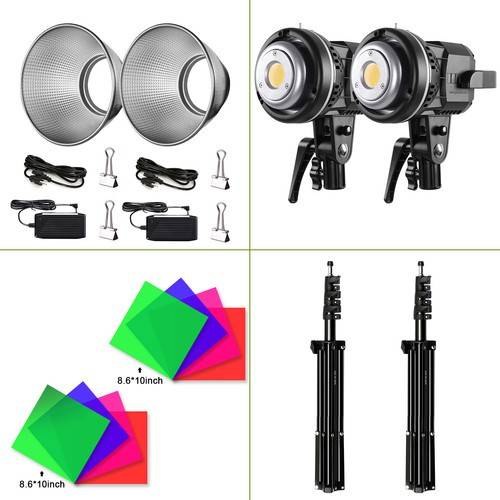 GVM LS-P80S 80W High Power LED Single Light Kit with Filters | Camera2u ...