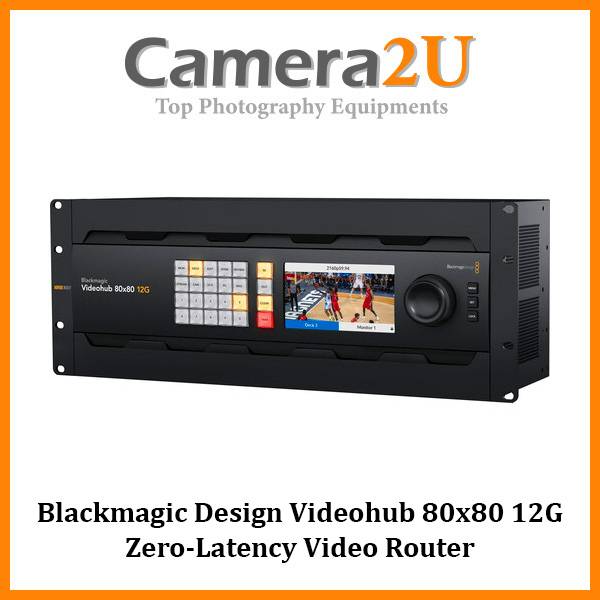 Blackmagic Design Videohub 80x80 12G Zero-Latency Video Router ...