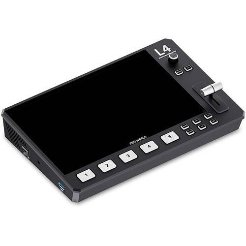 FeelWorld L4 Multi-Camera Video Mixer Switcher 10.1 Inch Touch Screen ...