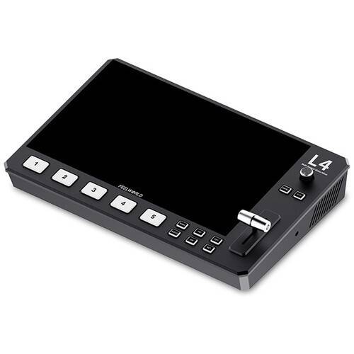 FeelWorld L4 Multi-Camera Video Mixer Switcher 10.1 Inch Touch Screen ...