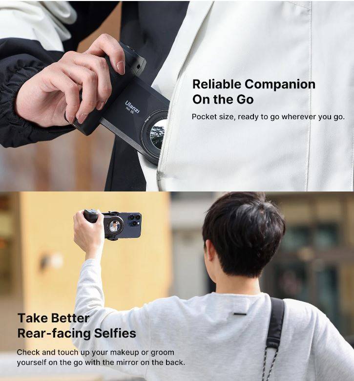 Ulanzi MA35 MagSafe Bluetooth Smartphone Camera Shutter and Grip ...