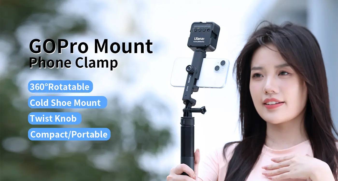 Ulanzi MA28 Phone Clip for Gopro Tripod Action Camera Mount to Phone Holder Adapter M027GBB1 ...