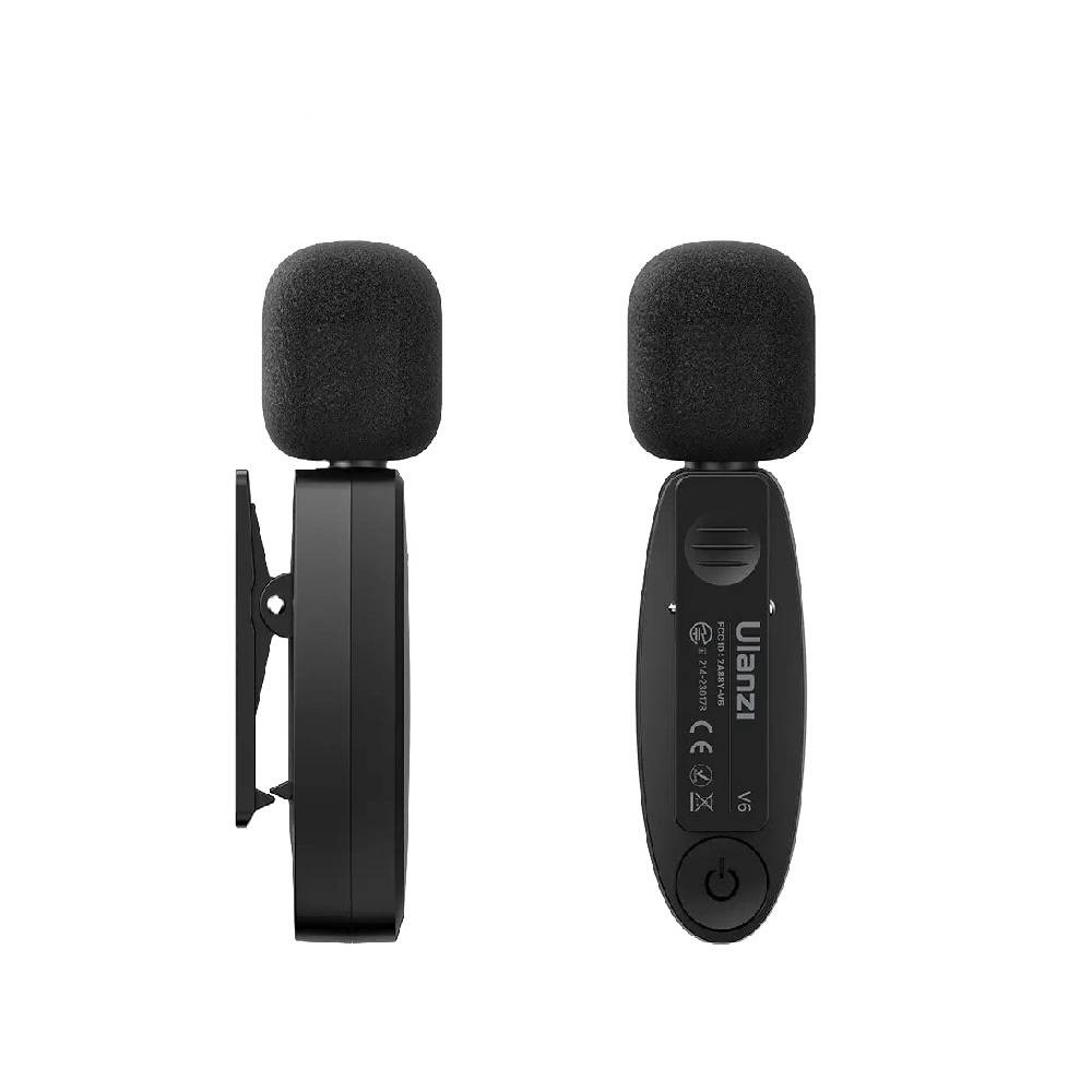 Ulanzi V6 3-in-1 Plug-Play Wireless Lavalier Microphone for Smartphone ...