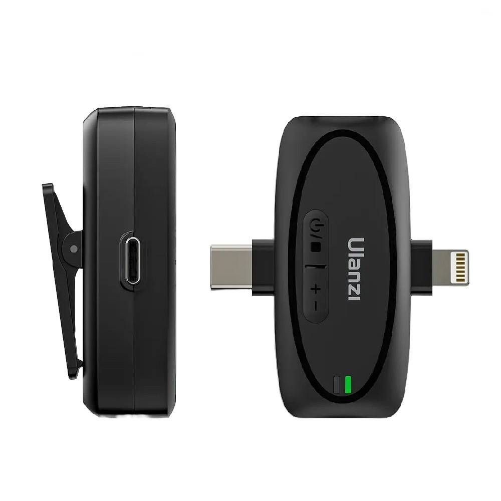 Ulanzi V6 3-in-1 Plug-Play Wireless Lavalier Microphone for Smartphone ...