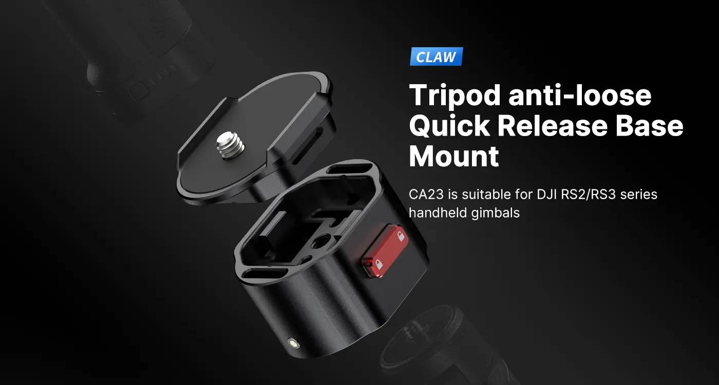 Ulanzi CA23 Claw Quick Release Tripod Anti-loose Base Mount for DJI RS ...