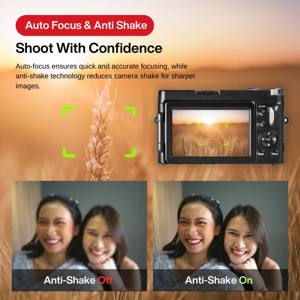 Red Buffalo Snap-10 Digital Camera Compact Portable Digital Travel ...