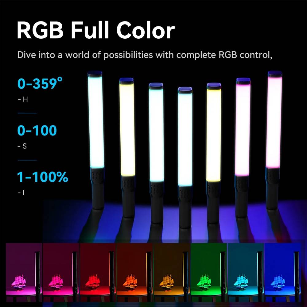 Ulanzi VL360 RGB LED Video Light 38W Handheld Full-Color Fill Lamp ...