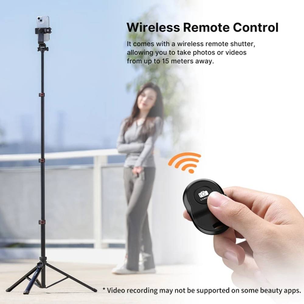 Ulanzi TB64z / TB64 1.6M Selfie Stick Tripod Kit with Remote Control ...