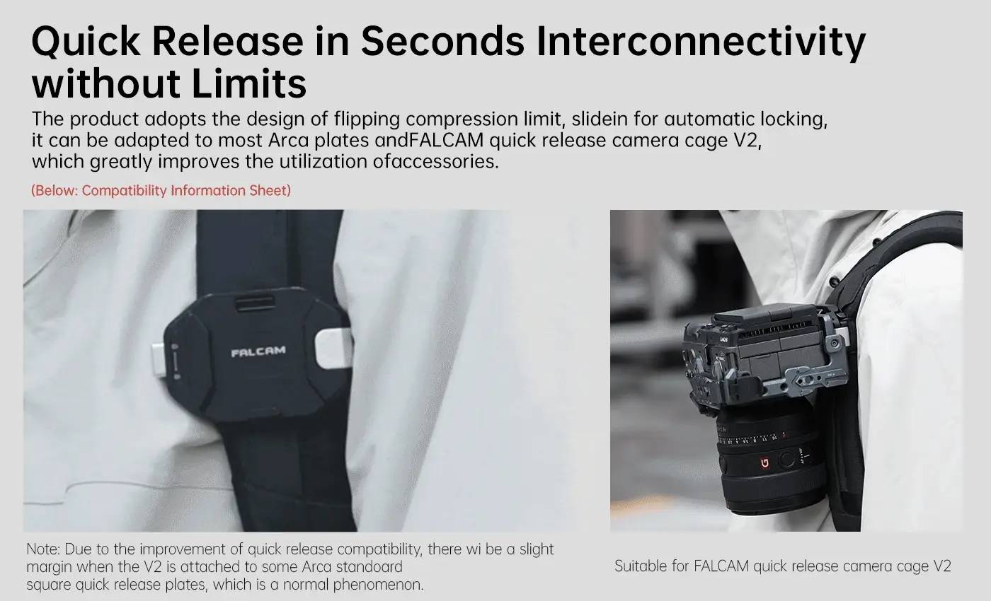 Ulanzi Falcam F38 Quick Release Kit For Camera Backpack Strap Clip V2 ...