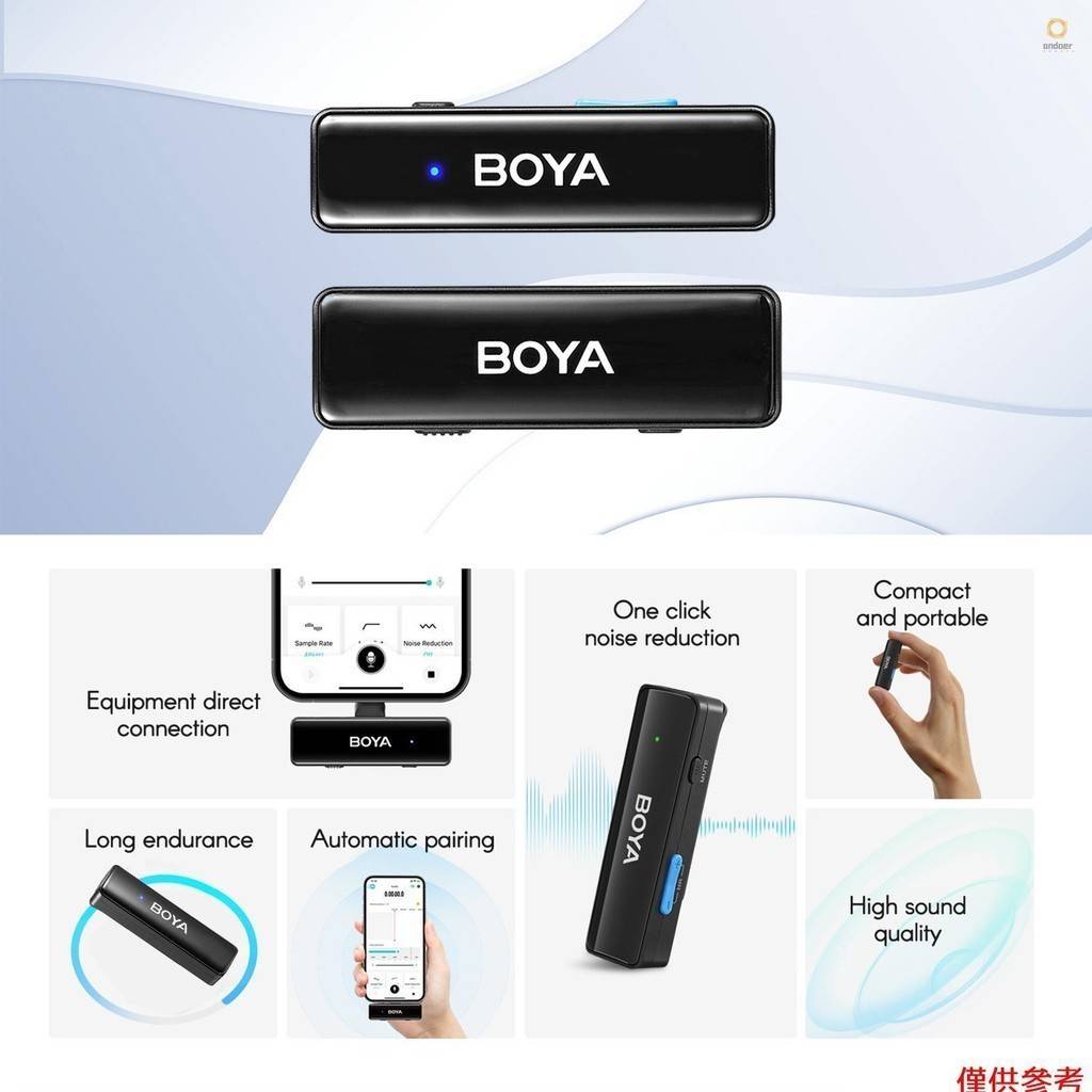 BOYA BOYALINK A1 All-in-one Design Wireless Microphone System ...