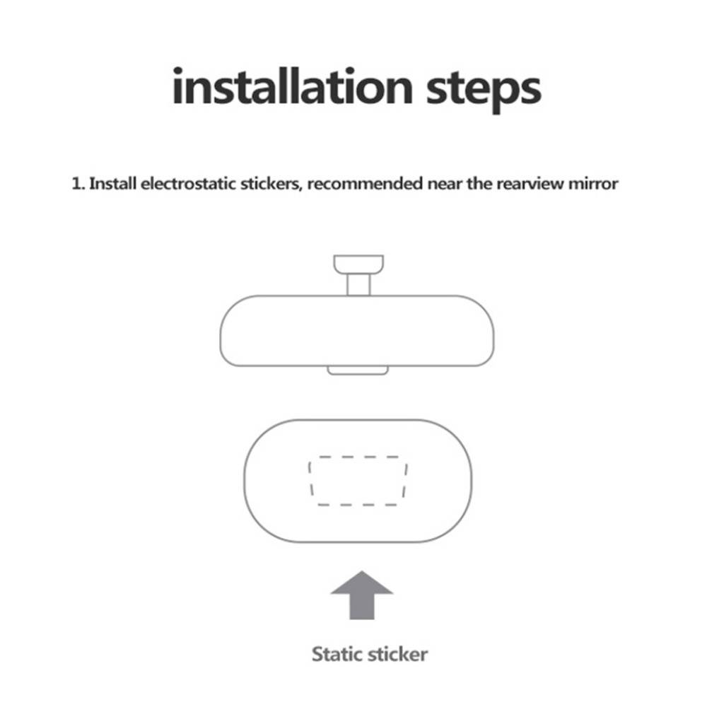 70mai Car Styling Static Electricity Sticker 3M Glue Accessories Set ...