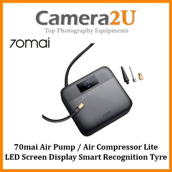 70mai Air Pump Air Compressor Lite LED Screen Display Smart Recognition Tyre reader 3.2m Long cable Camera2u Malaysia Top Camera Equipments Store