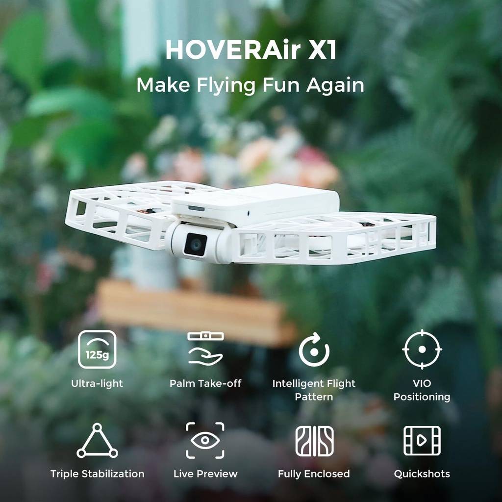 Hover Air X1 Pocket-Sized Self-Flying Drone Camera Foldable (Official Warranty) | Camera2u ...