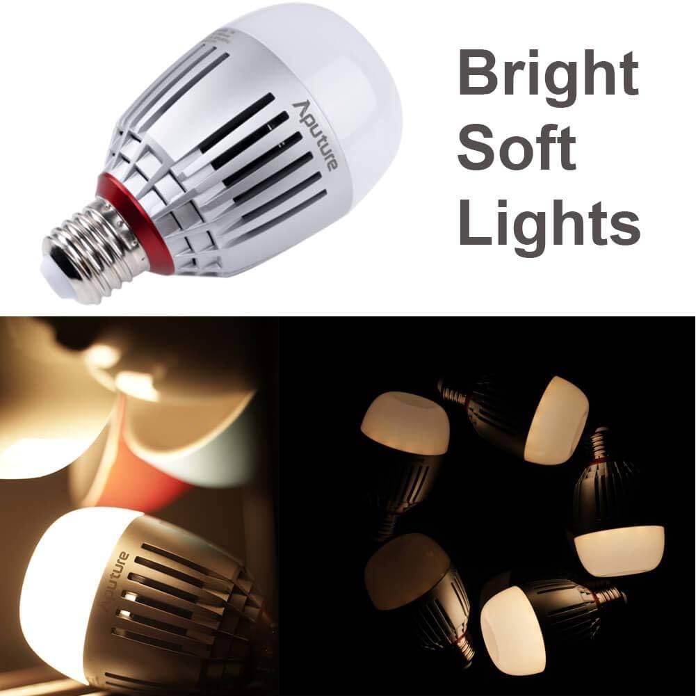 Aputure Accent B7c RGBWW LED color-mixing Smart Bulb 7W 2,000K-10,000K ...