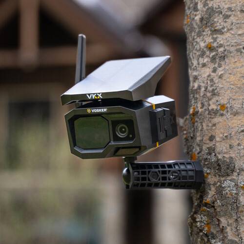 VOSKER VKX Solar-Powered LTE Mobile Surveillance Camera with Night ...
