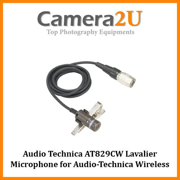 Audio Technica AT829CW Lavalier Microphone for Audio-Technica Wireless ...