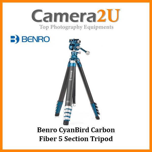 Benro CyanBird Carbon Fiber 5 Section Tripod w/FS20 PRO 2 in 1 Head ...
