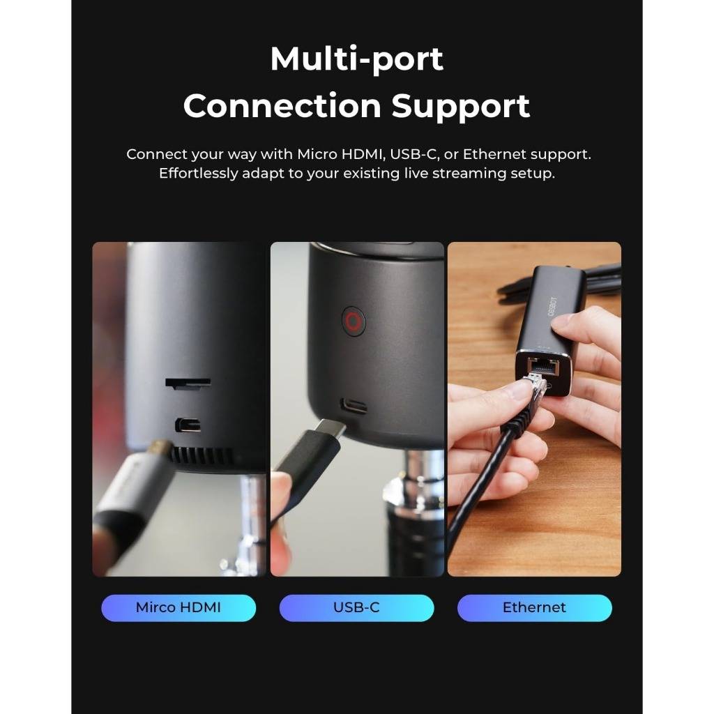 OBSBOT Tail Air 4K NDI HDMI Recording AI PTZ Tracking Camera | Camera2u ...