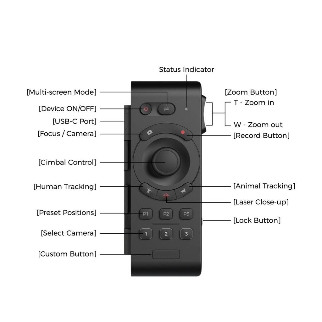 OBSBOT Tail Air Remote For Up To 3 Tail Air Units | Camera2u Malaysia ...