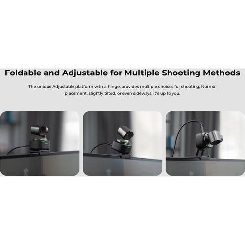 OBSBOT Tiny 2 Magnetic Mount Desktop Monitor And Laptop Screen Mount With Magnetic Snap On For ...