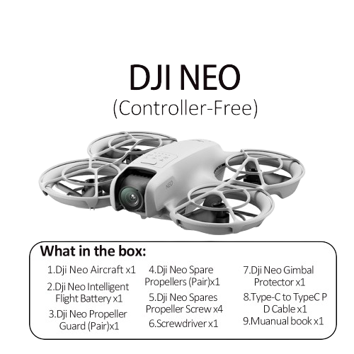 DJI Neo - Camera Drone Light & Portable Palm Takeoff & Landing AI ...