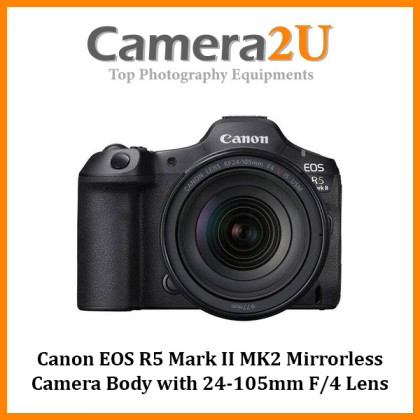 Canon EOS R5 Mark II MK2 Mirrorless Camera Body with 24-105mm F/4 Lens | Camera2u Malaysia Top ...