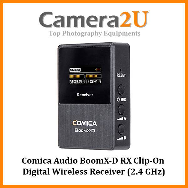 Comica Audio BoomX-D RX Clip-On Digital Wireless Receiver (2.4 GHz ...