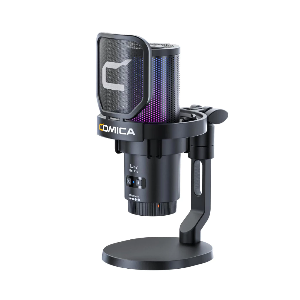 Comica Ejoy Uni Pro (D) RGB Cardioid Condenser Wireless USB Microphone ...