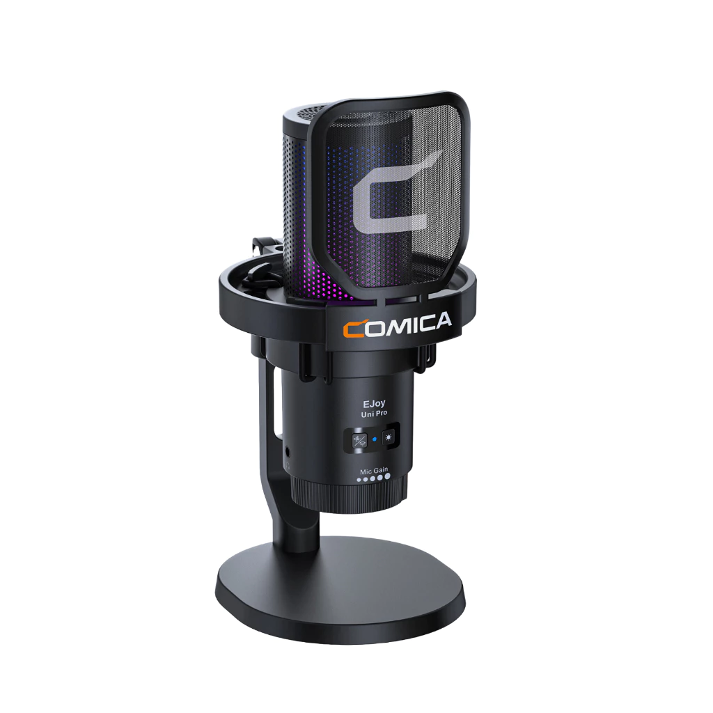 Comica Ejoy Uni Pro (D) RGB Cardioid Condenser Wireless USB Microphone ...