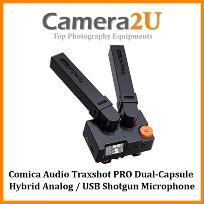 Comica Audio Traxshot PRO Camera-Mount Adjustable Dual-Capsule Hybrid ...