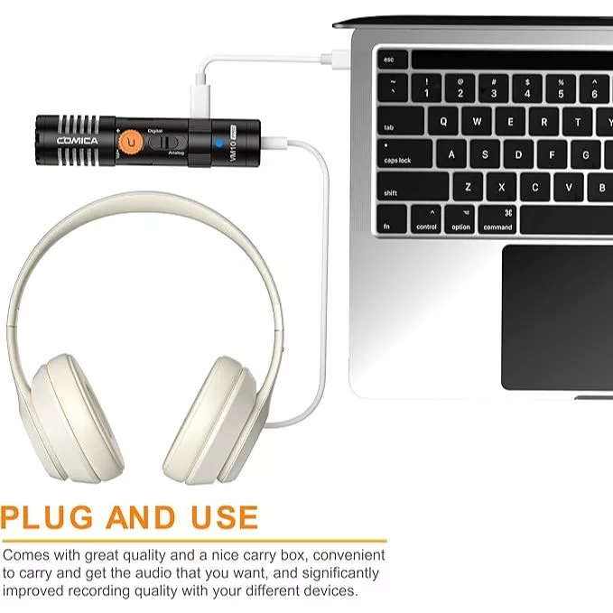 Comica Audio VM10 PRO Mini Supercardioid Digital / Analog Shotgun ...