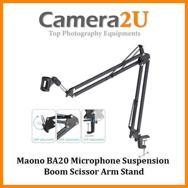 Maono BA20 Microphone Suspension Boom Scissor Arm Stand | Camera2u ...