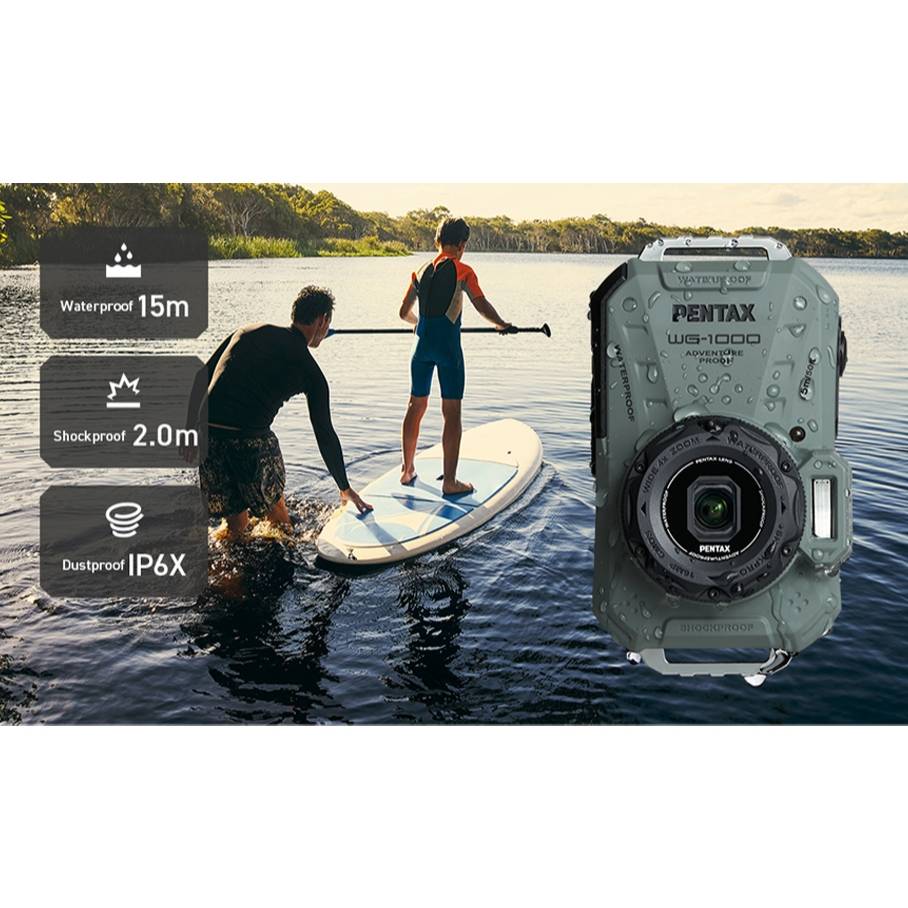 Ricoh Pentax WG-1000 An All-Weather Outdoor Camera with Waterproof ...