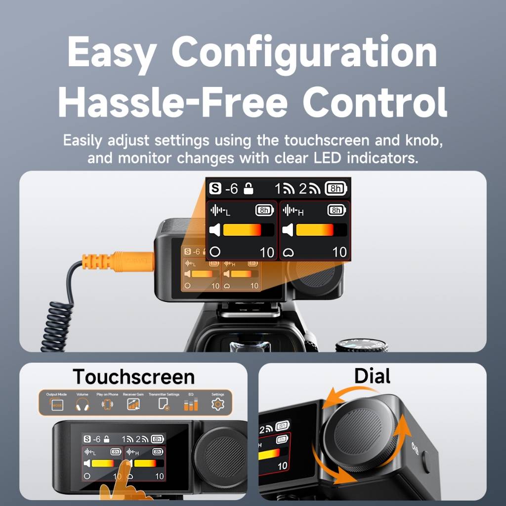 Comica BooMax 2.4G 32-Bit Float Internal Recording Wireless Microphone ...