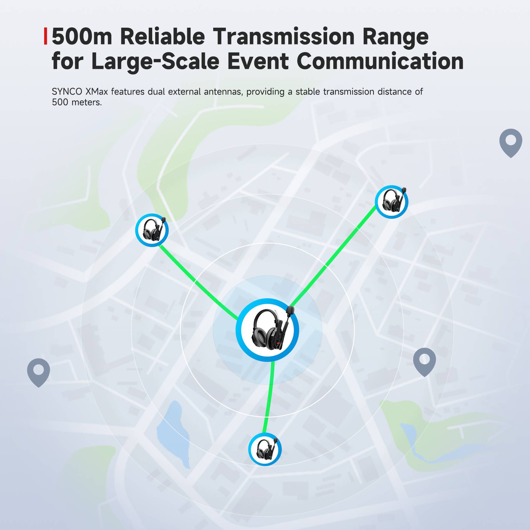 Synco Xtalk XMax X1 / X2 / X5 / X9 / X13 Wireless Intercom System with ...