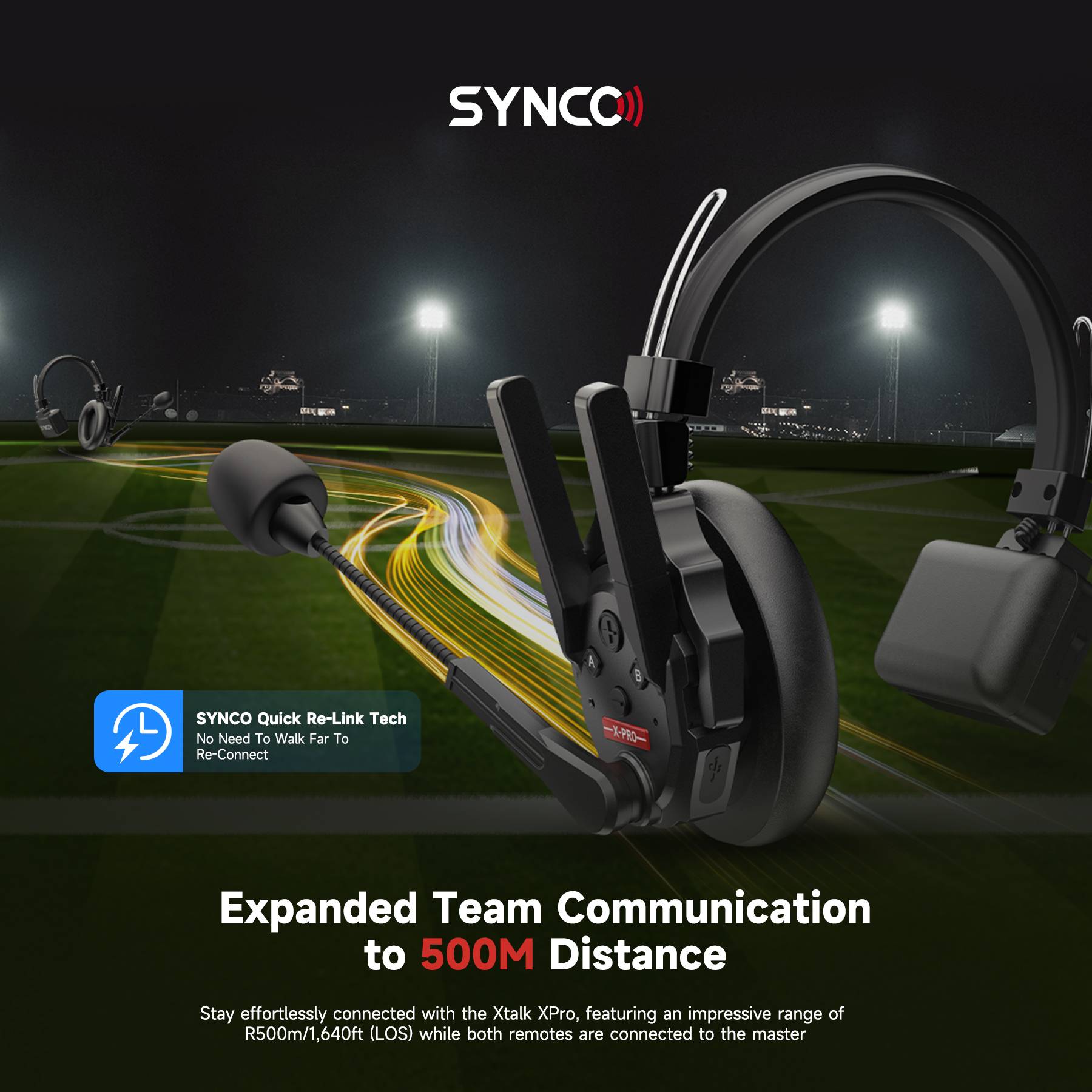 Synco Xtalk XPro X1 / X2 / X5 / X9 / X13 Wireless Intercom System with ...