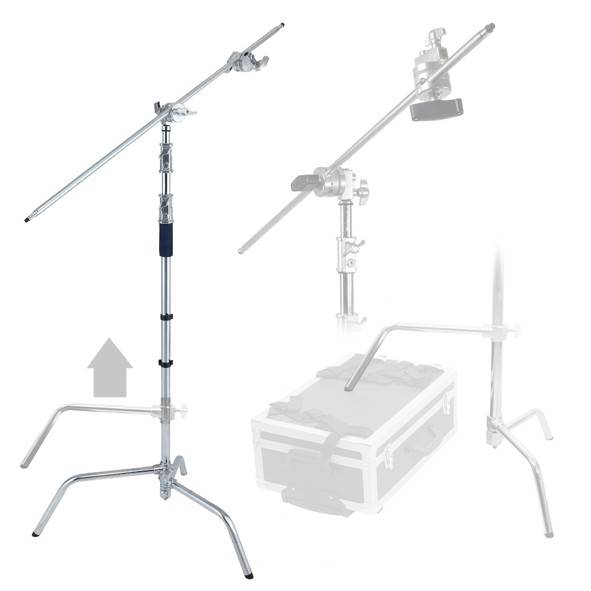 K3 C-Stand Heavy Duty Stainless Steel Boom with Sliding Leg | Camera2u ...