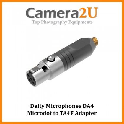 Deity Microphones DA4 Microdot to TA4F Adapter | Camera2u Malaysia Top ...