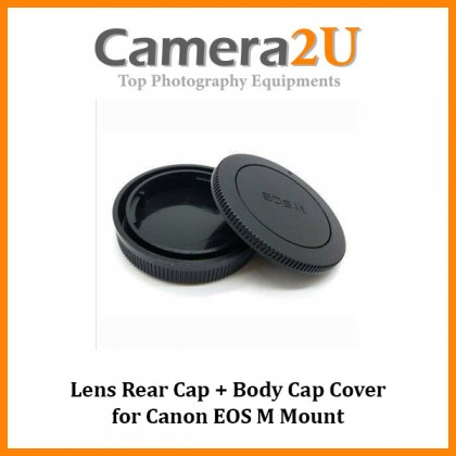 Lens Rear Cap + Body Cap Cover for Canon EOS M Mount | Camera2u ...