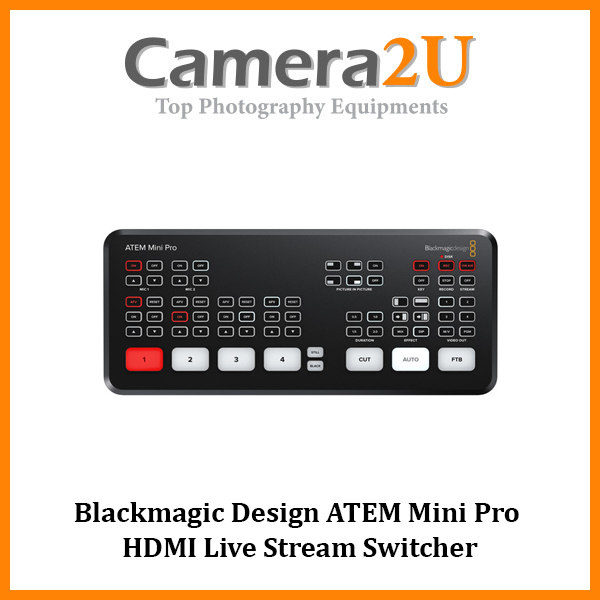 Blackmagic Design ATEM Mini Pro HDMI Live Stream Switcher | Camera2u ...