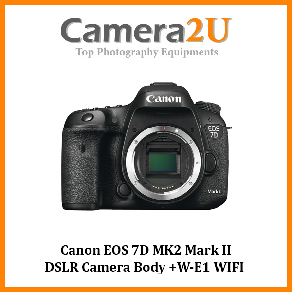 Canon EOS 7D MK2 Mark II DSLR Camera Body +W-E1 WIFI (MSIA) | Camera2u ...