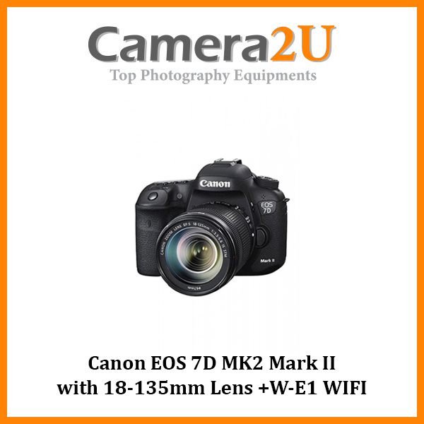 Canon EOS 7D MK2 Mark II with 18-135mm Lens +W-E1 WIFI (MSIA ...