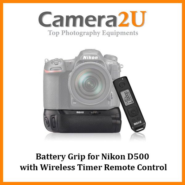 Battery Grip for Nikon D500 with Wireless Timer Remote Control ...